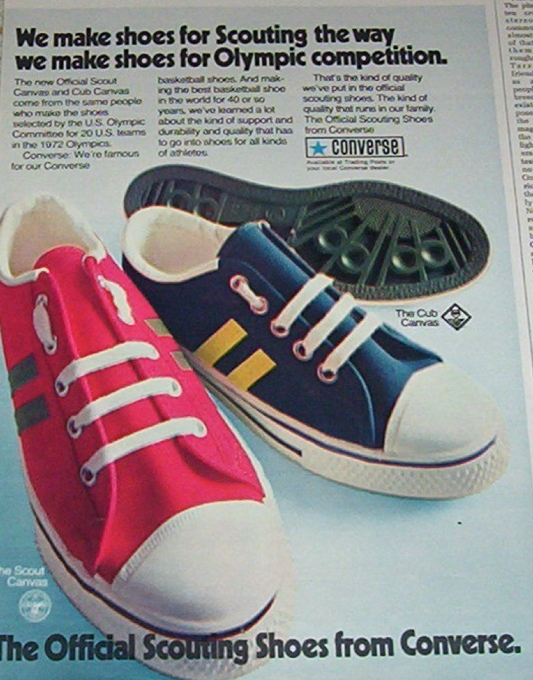 Converse Scout Canvas & Cub Canvas Sneaker Ad 1972