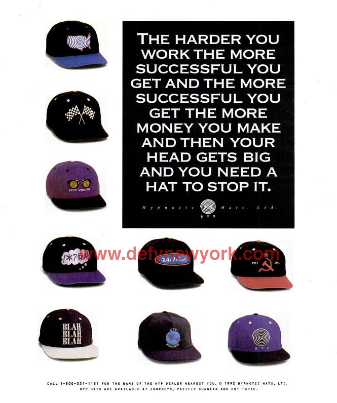 Hype! Hyp Snap Back Hats 1993