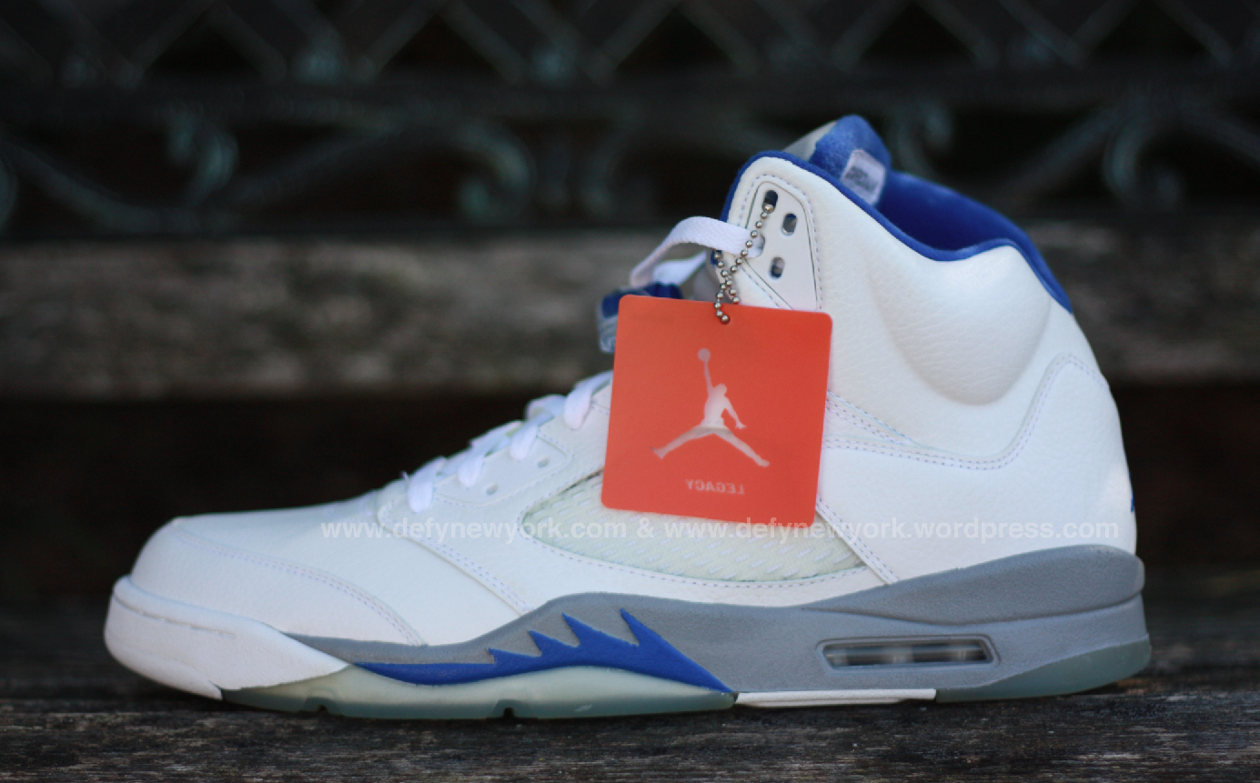 Nike Air Jordan V White/Stealth/Royal 2006