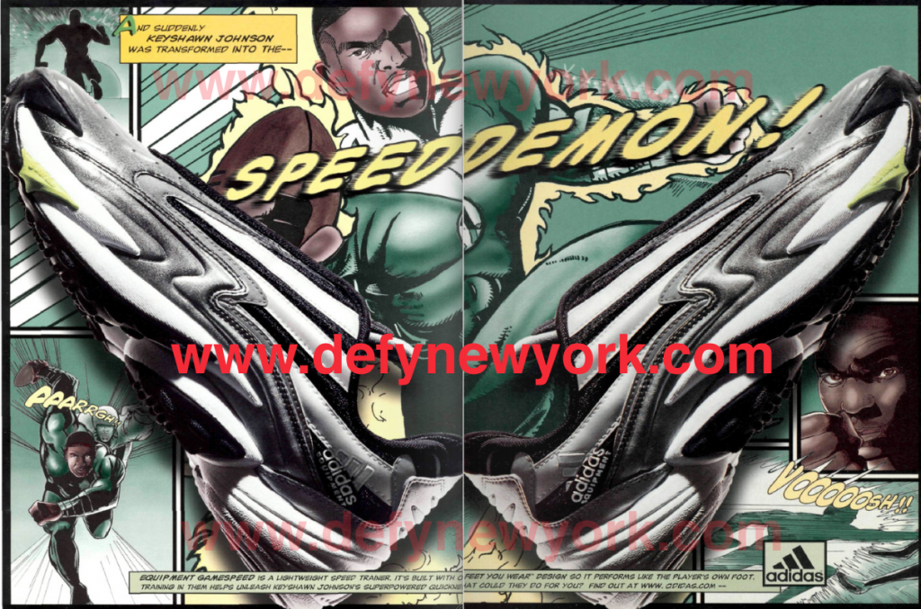 Adidas Equipment Gamespeed Speed Training Shoe Keyshawn Johnson Shoe 1998