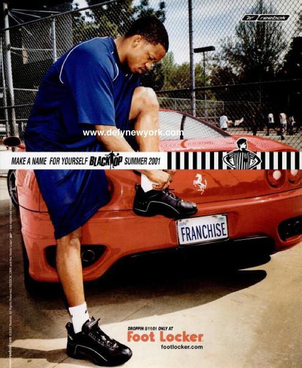 Reebok Black Top Steve Francis 2001