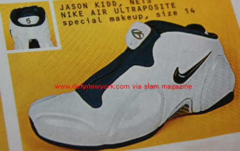 Nike Air Ultraposite Basketball Shoe White Navy 2003-2004