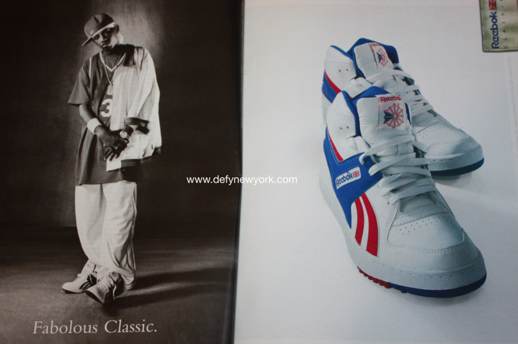 Reebok Pro Legacy Basketball Sneaker x Fabolous 2003 White Blue Red