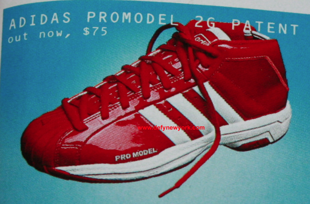 Adidas Promodel 2g Patent leather Red/White 2002
