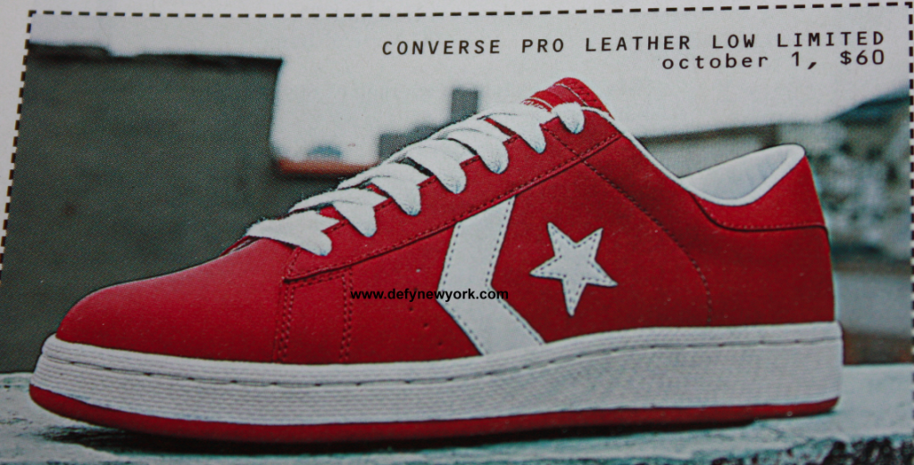 Converse Pro Leather Low Limited Edition Red 2002