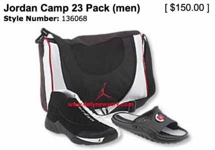 Brand Jordan Camp 23 Pack Basketball Sneakers 2001