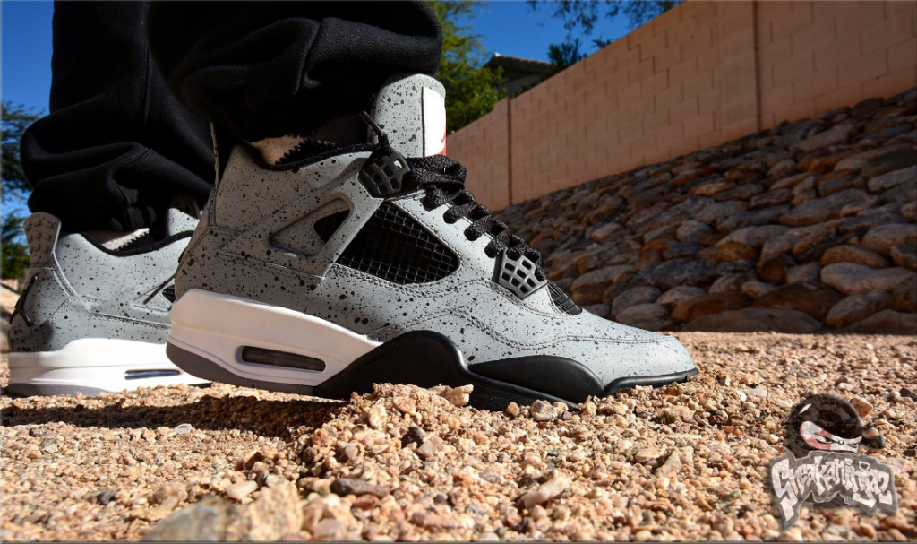 When Custom Sneakers Go RIGHT: Nike Air Jordan IV Cement Flip Custom By ...